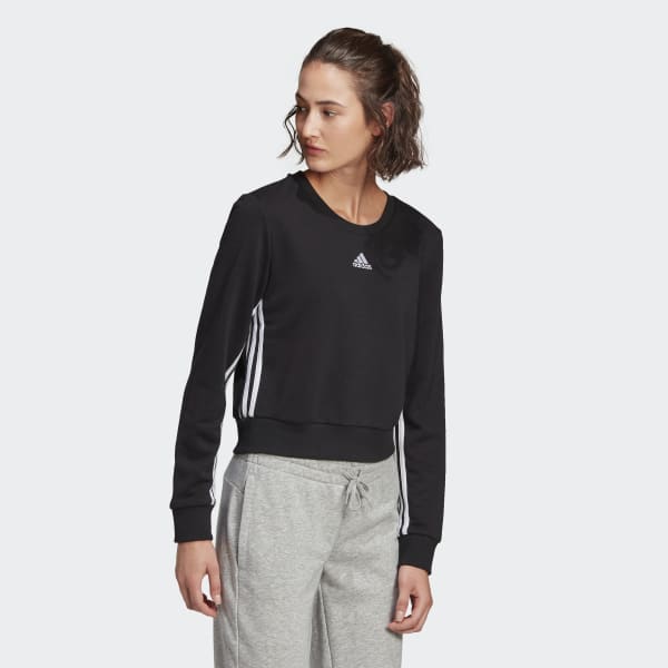adidas_Essentials_Cut_3-Stripes_Crop_Sweatshirt_Black_GL1405_1200x1200 ...